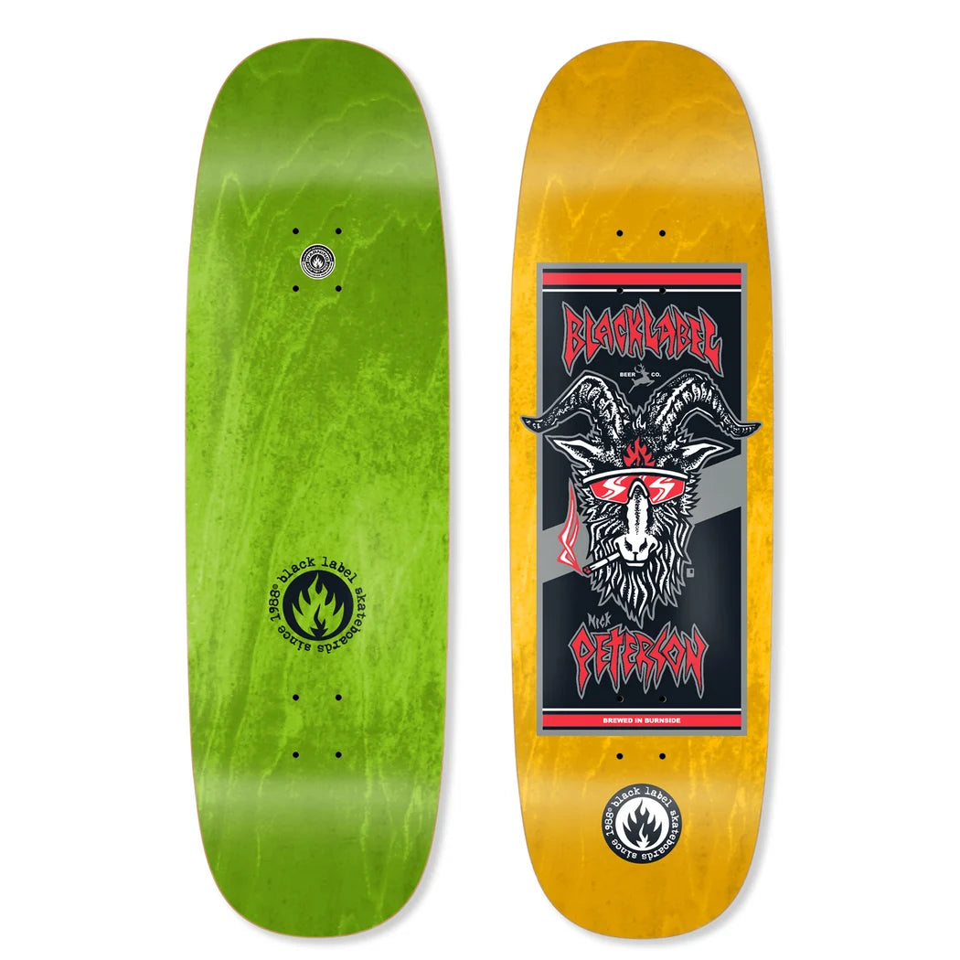Black Label Nick Peterson "Burnside Brew" Tugboat Custom Shape Deck 9 ...
