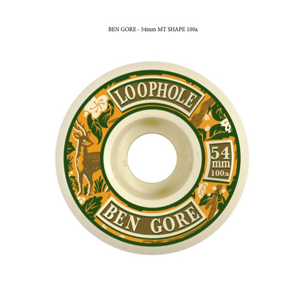 Loophole Wheels Ben Gore - MT SHAPE 100a 54mm – Skateworks
