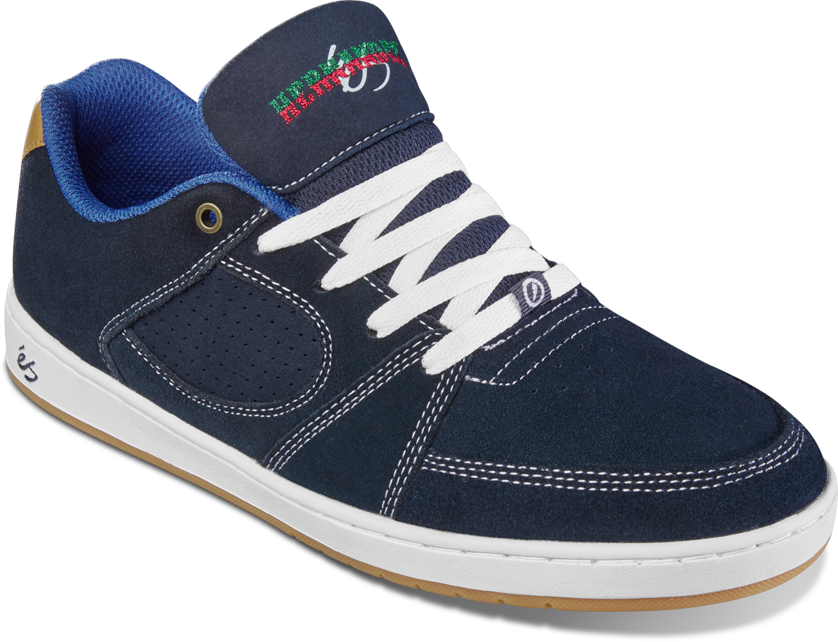 Es Accel Slim Navy/White/Red – Skateworks