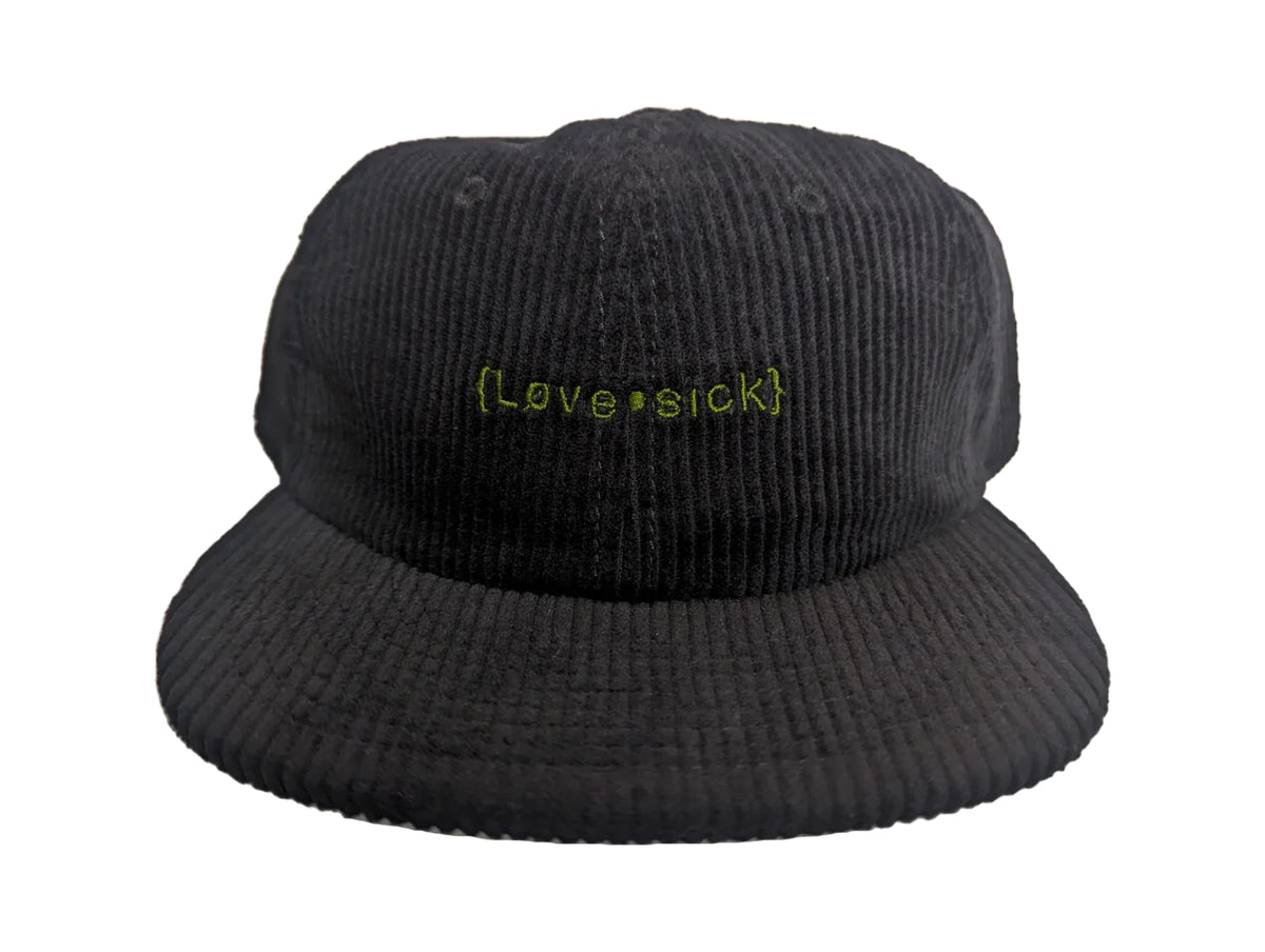 Lovesick Logo Hat Black Cord – Skateworks