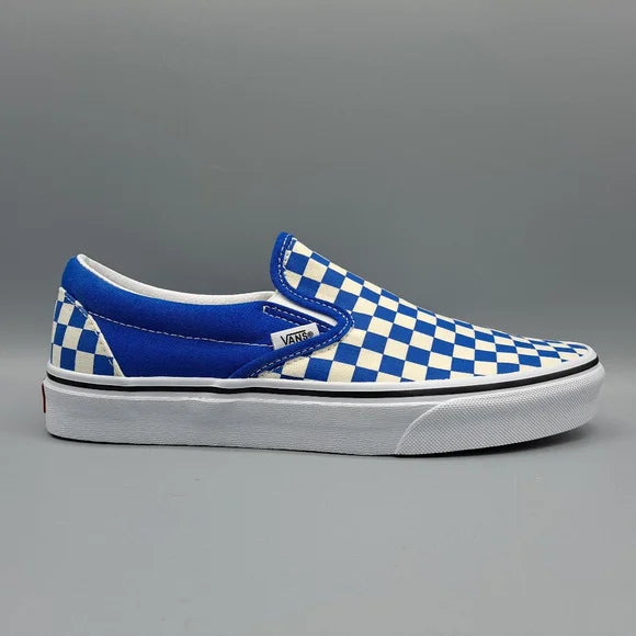 Vans Kids Classic Slip-On Color Theory Imperial Blue Checkerboard ...