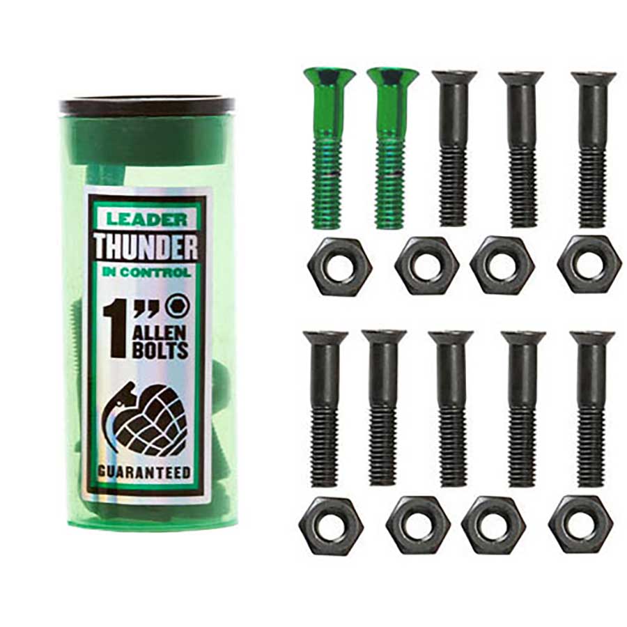 Thunder 1" Allen Key Hardware (Two Green Bolts) – Skateworks